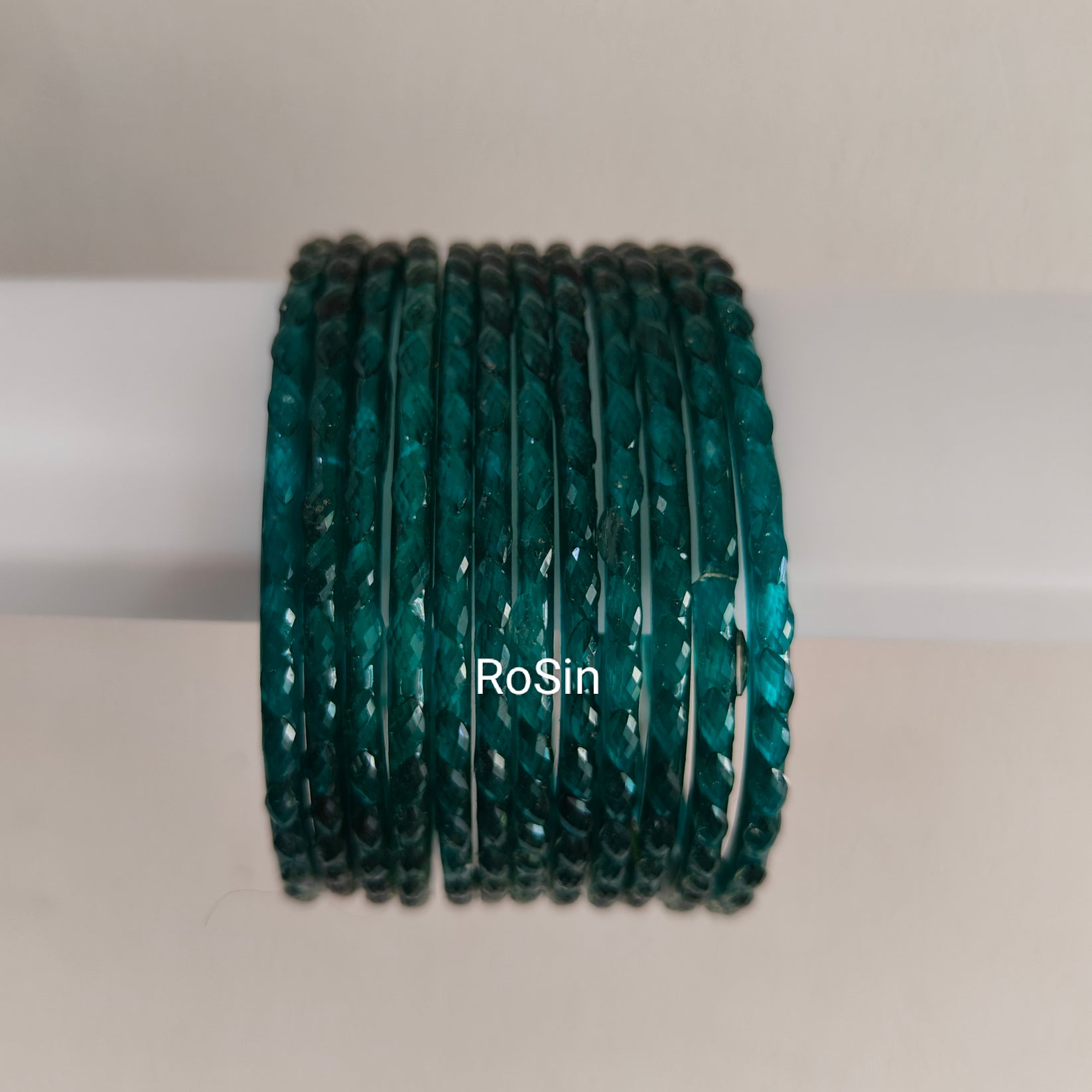 Plain crystal glass bangles – Rosin