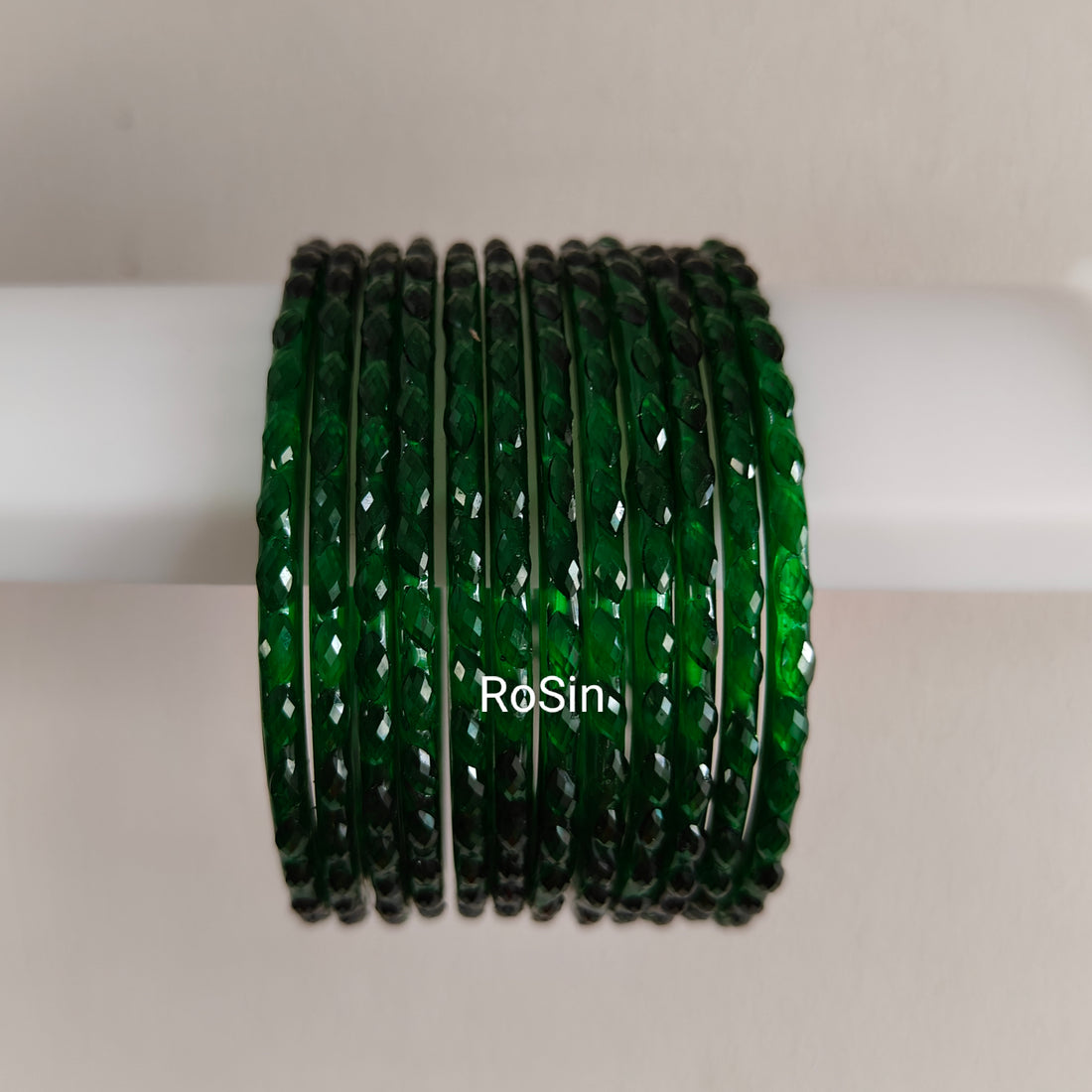 Plain crystal glass bangles – Rosin