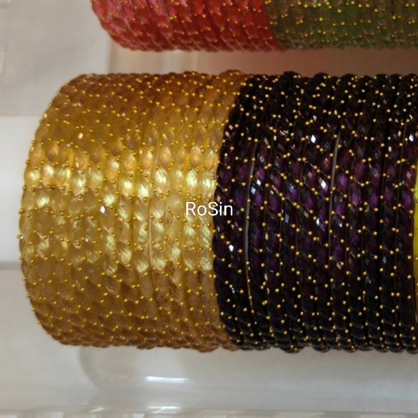 OG Raindrop crystal glass bangles premium first quality (1 dozen) – Rosin