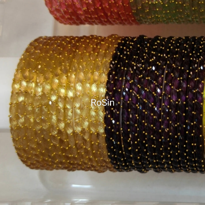 OG Raindrop crystal glass bangles premium first quality (1 dozen) – Rosin