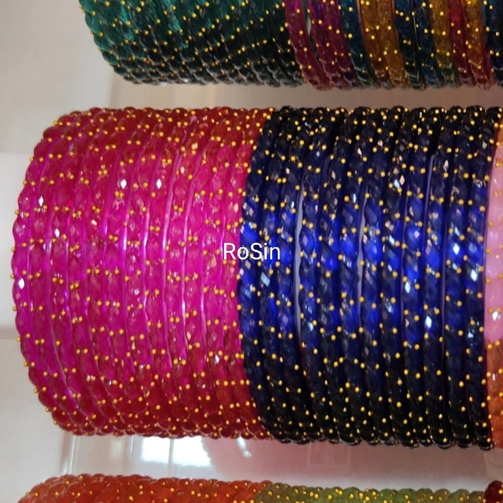 OG Raindrop crystal glass bangles premium first quality (1 dozen) – Rosin