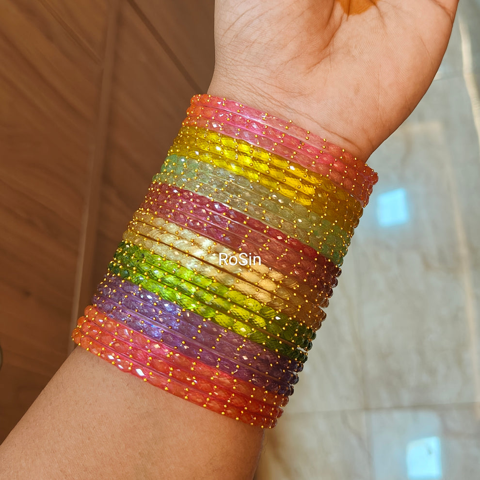 Raindrop pastel combo (48 bangles) – Rosin