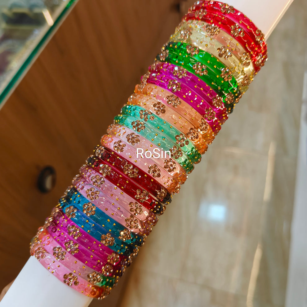 Kids glass kada (2 bangles) – Rosin