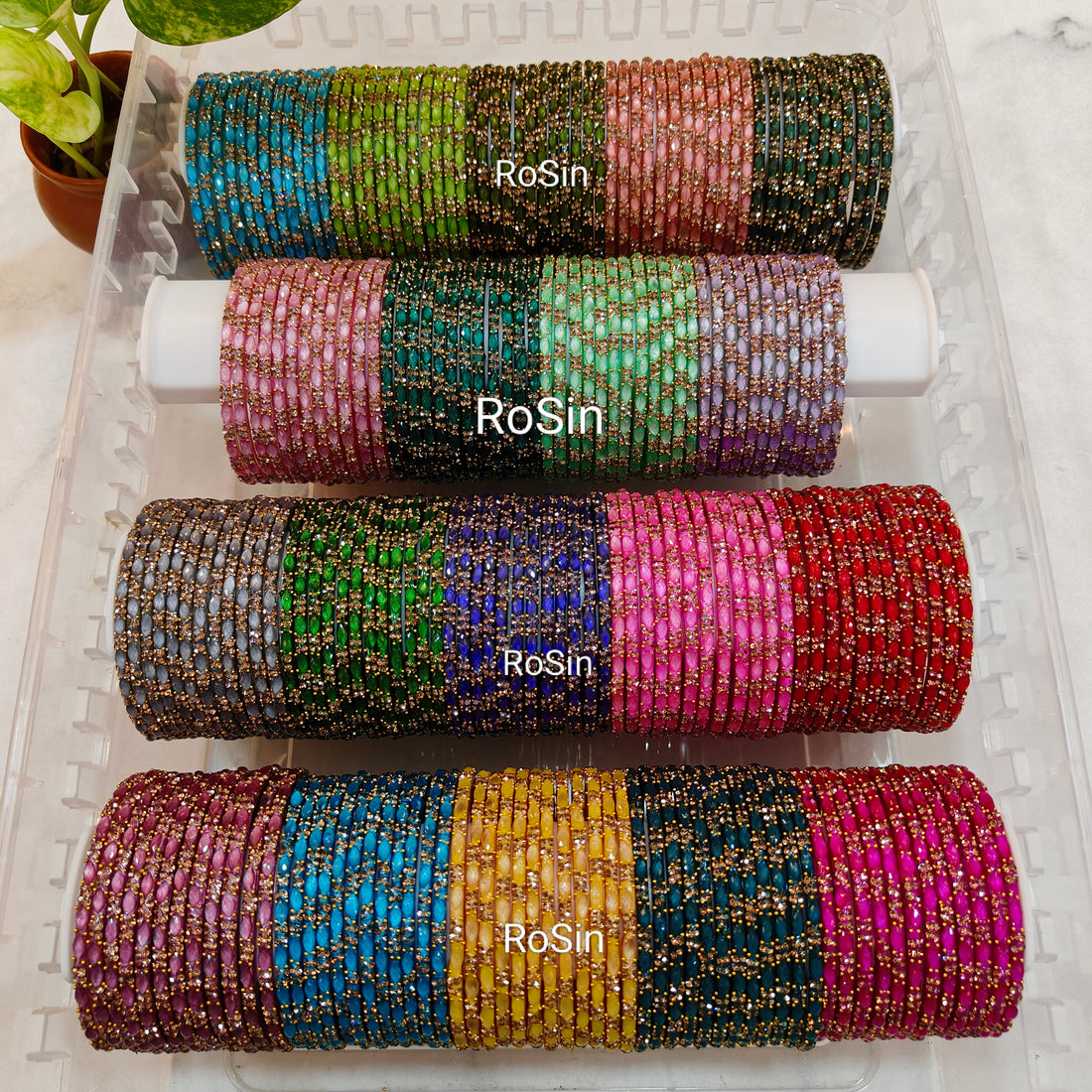 Yazh glass bangles (1 dozen) – Rosin