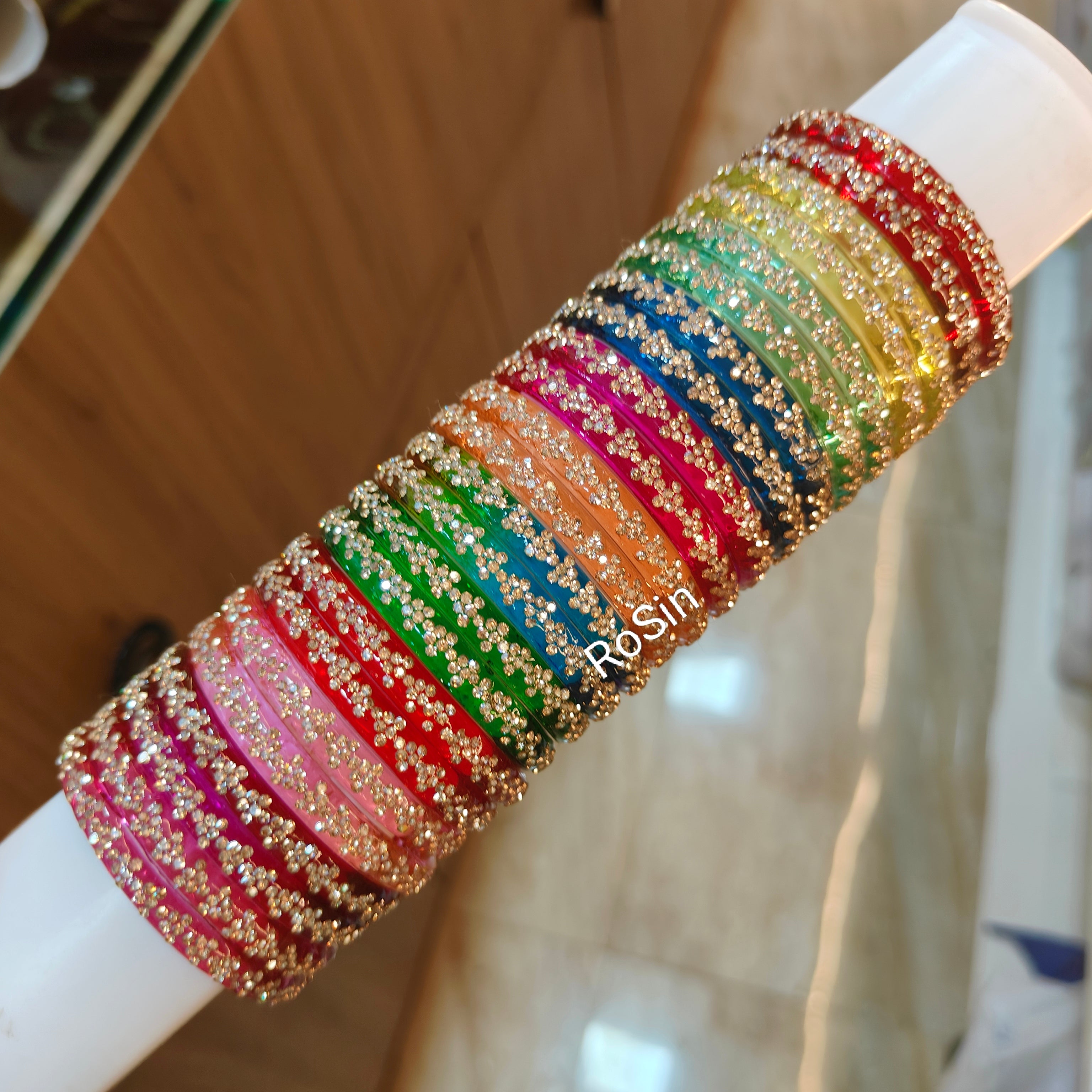 Radhi kids glass kada bangles (2 bangles) – Rosin