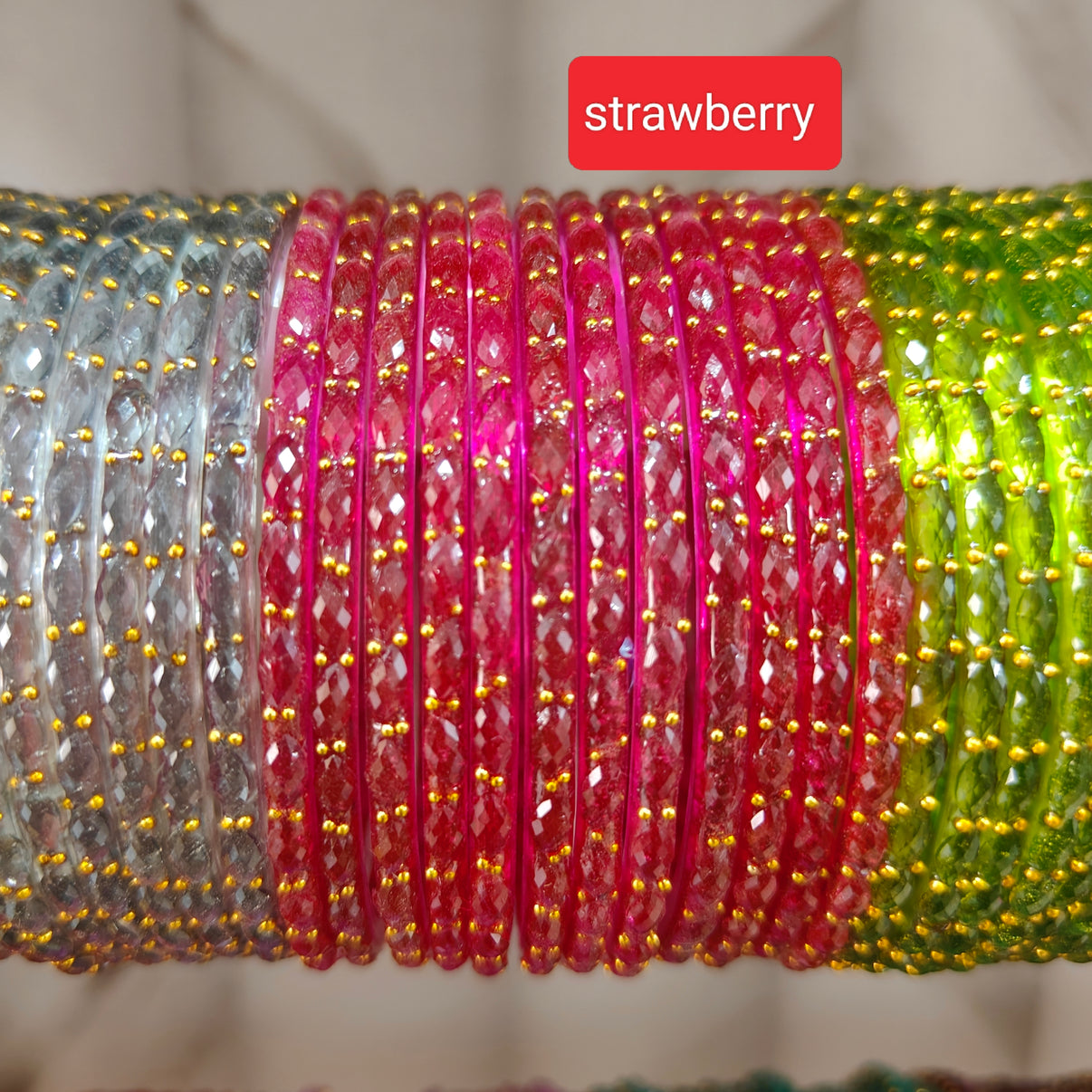 OG Raindrop crystal glass bangles premium first quality (1 dozen) – Rosin