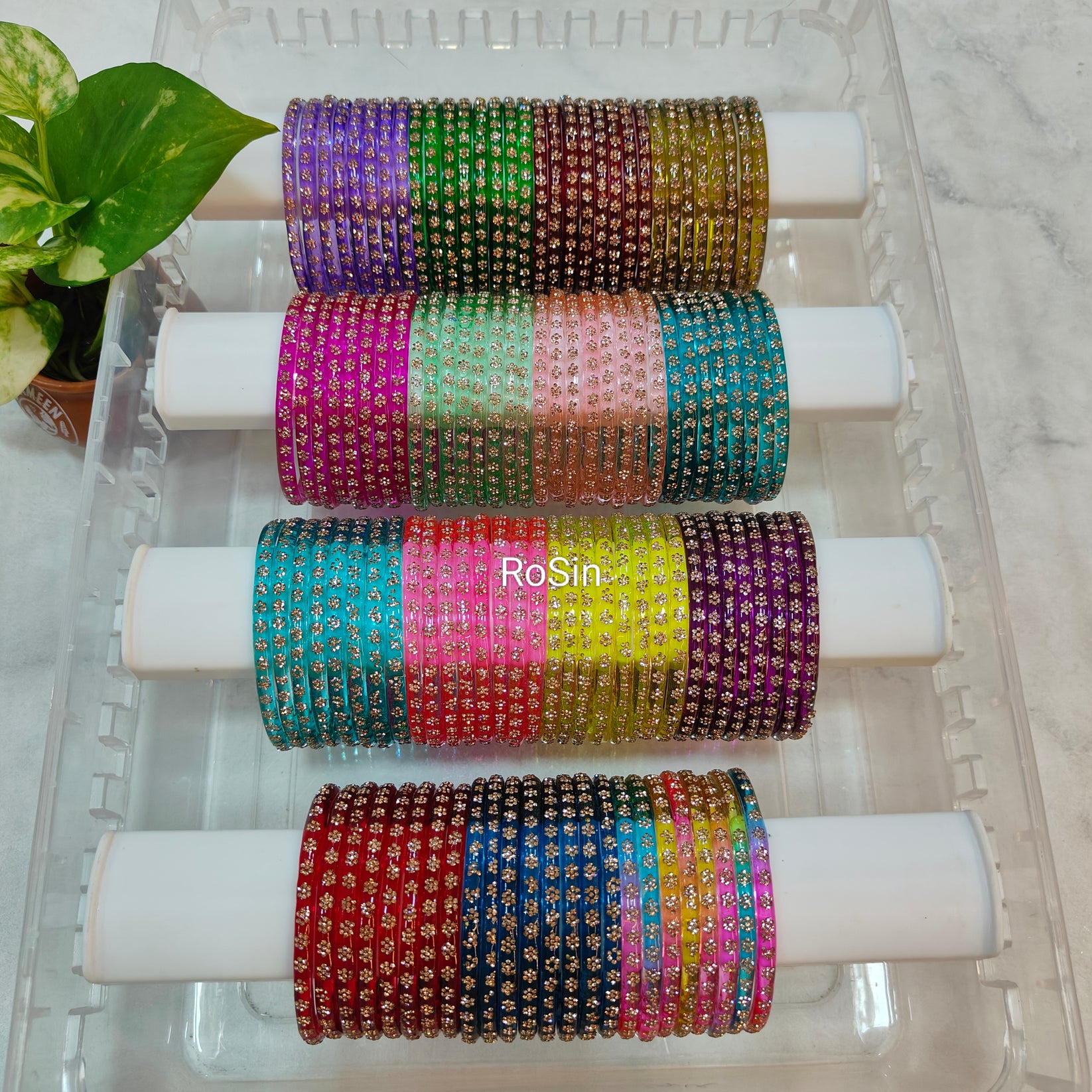 Rosin - Handmade silkthread bangles & hair accessories