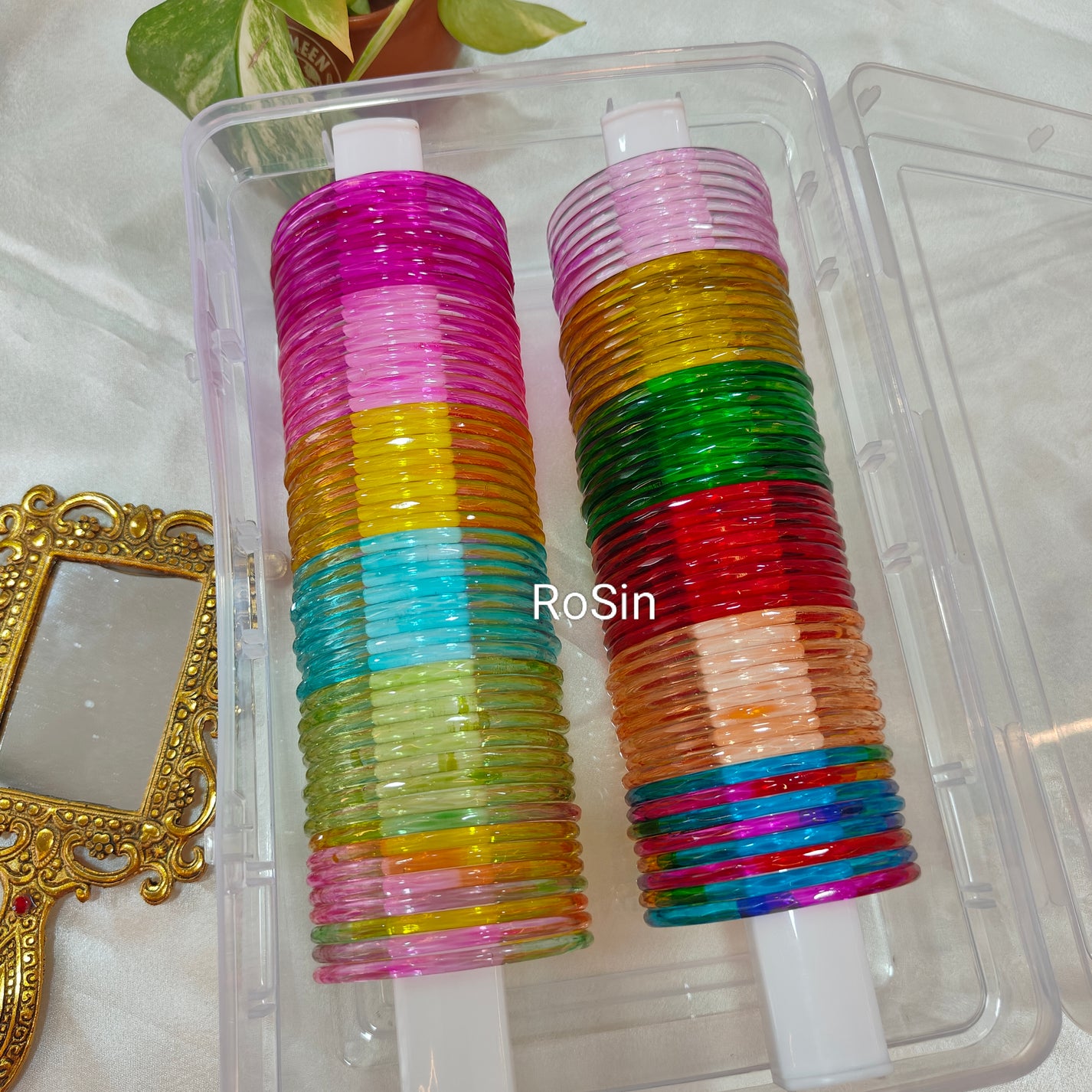 Exquisite jelly bangles combo box (12 sets ) – Rosin