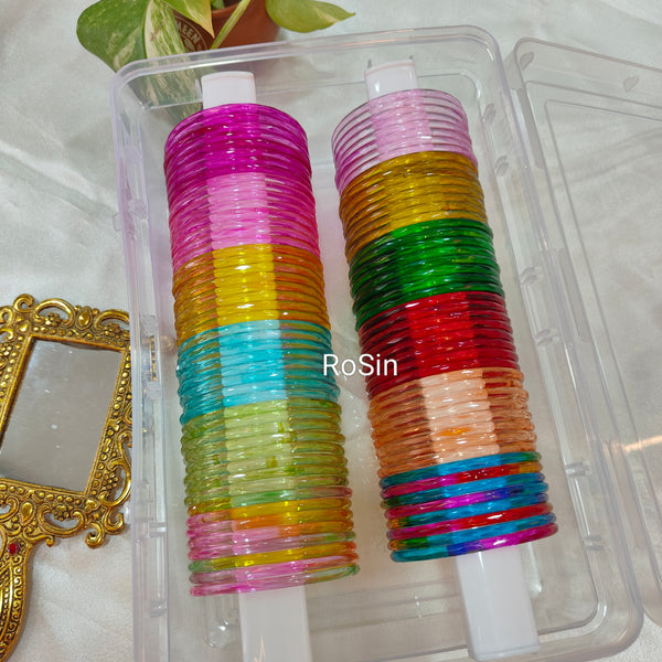 Exquisite jelly bangles combo box (12 sets ) – Rosin