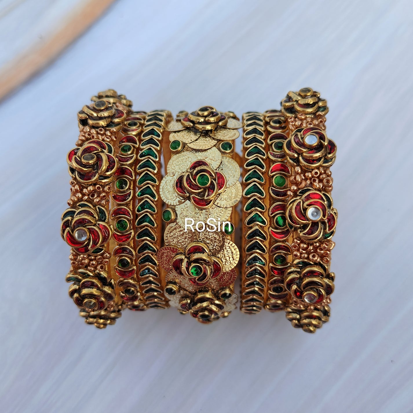 Rosin - Handmade silkthread bangles & hair accessories