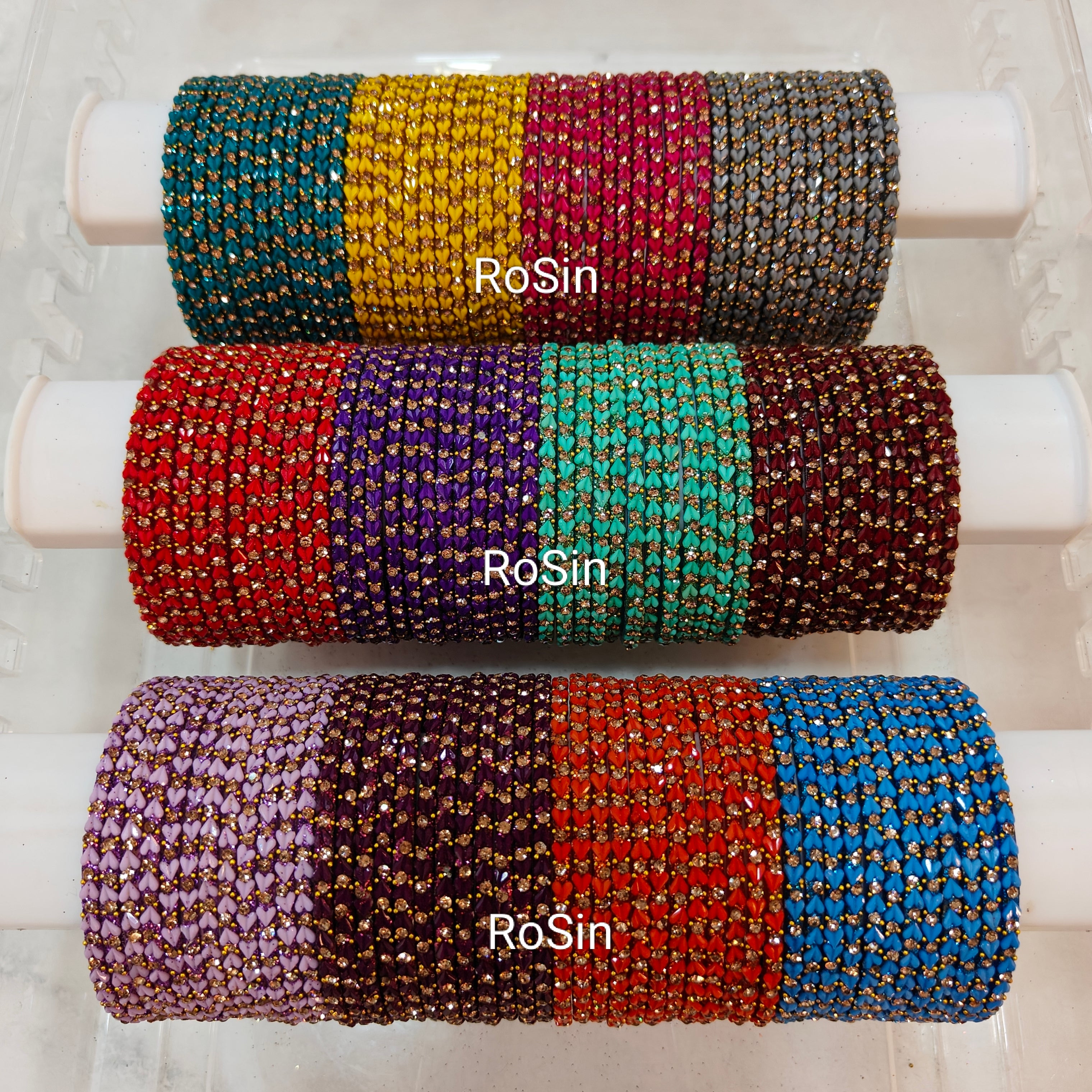 Rosin - Handmade silkthread bangles & hair accessories